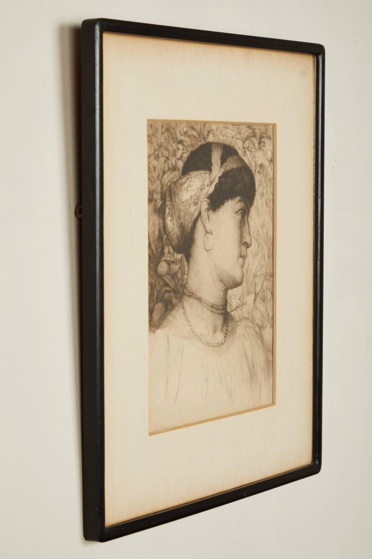 Thomas Riley "Roxanne" Signed Etching For Sale at 1stDibs