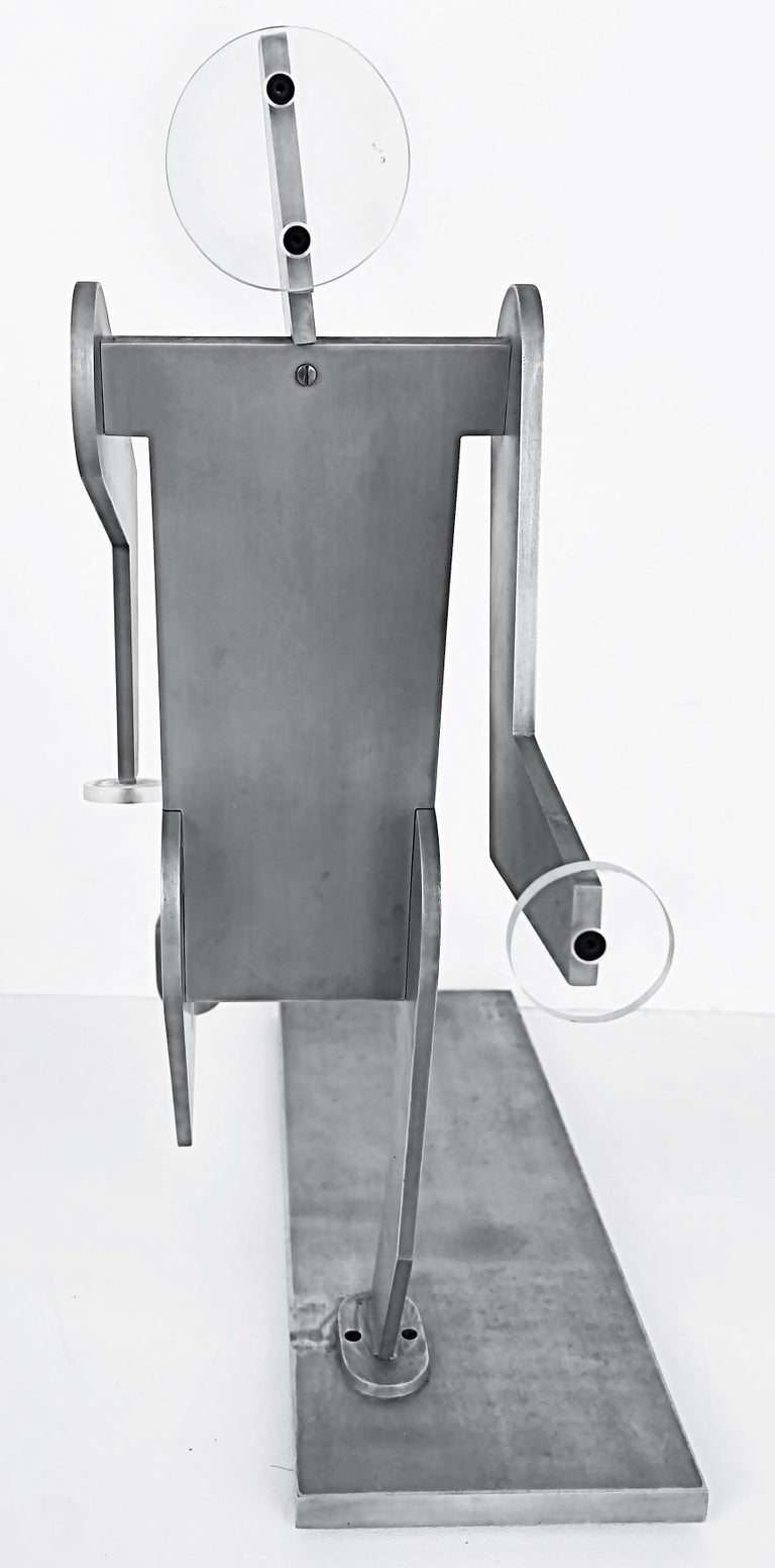 Thomas Robert Mann Running Man Sculpture, 1989 in Aluminum and Acrylic ...
