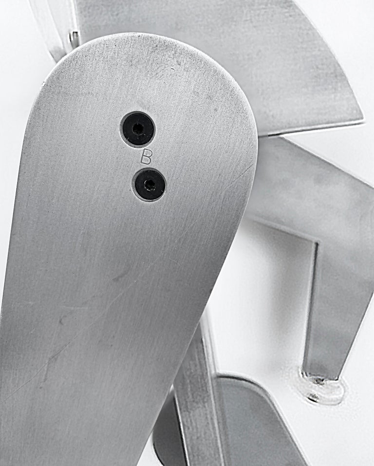 Thomas Robert Mann Running Man Sculpture, 1989 in Aluminum and Acrylic ...