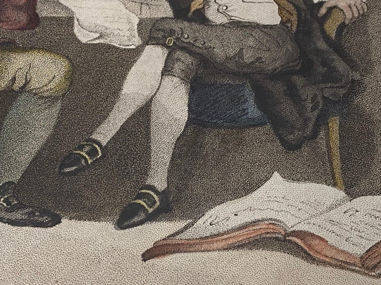 Edward Williams "A College Scene" After Thomas Rowlandson Color ...