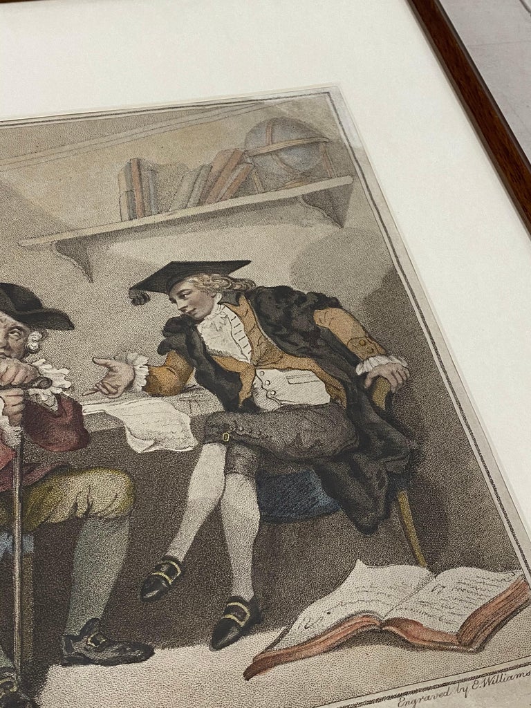 Edward Williams "A College Scene" After Thomas Rowlandson Color ...