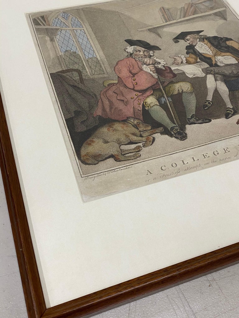 Edward Williams "A College Scene" After Thomas Rowlandson Color ...