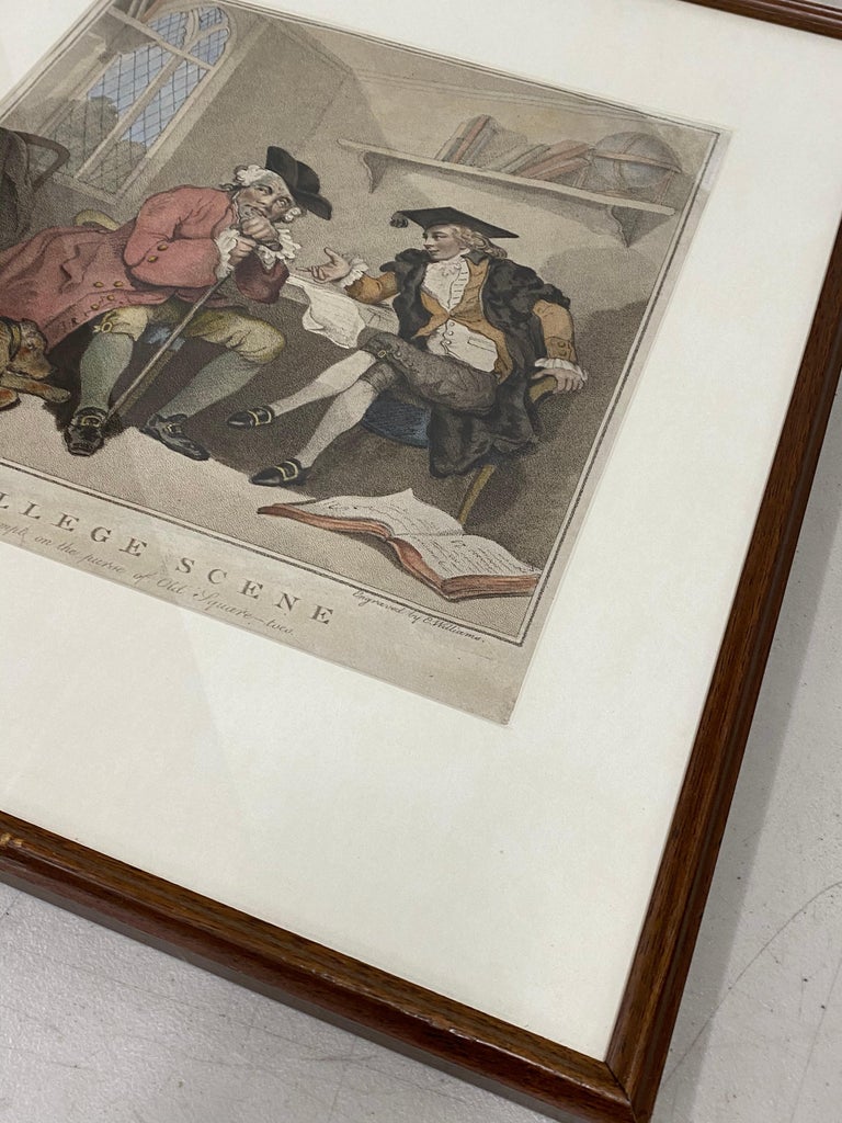 Edward Williams "A College Scene" After Thomas Rowlandson Color ...