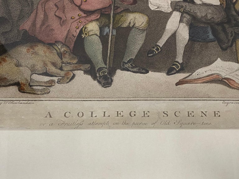Edward Williams "A College Scene" After Thomas Rowlandson Color ...