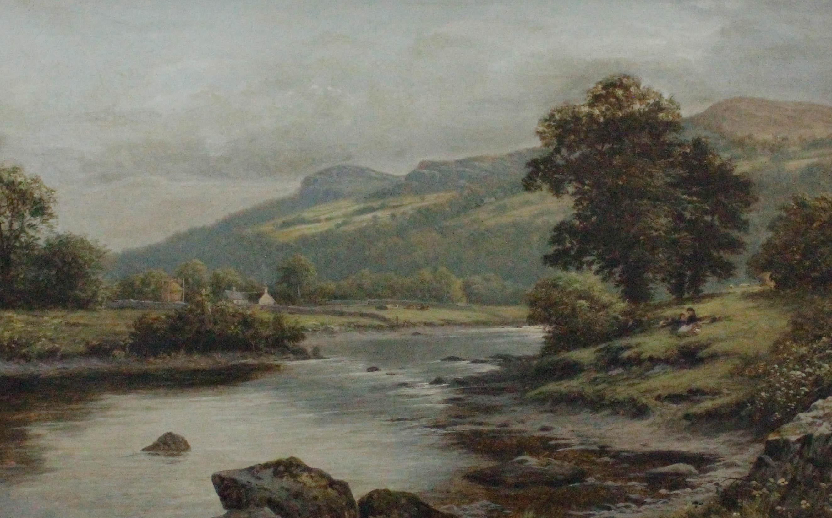 Thomas Spinks - Thomas Spinks (1847-1927) - 1873 Oil, The Valley In ...