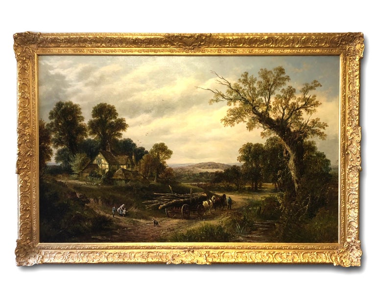 Thomas Thomas - Oil Painting by 19th Century Landscape artist Thomas ...