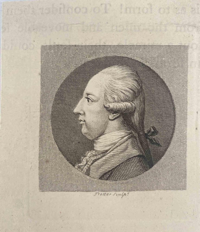 Thomas Trotter - Portrait of a Man - Original Etching by Thomas Trotter ...