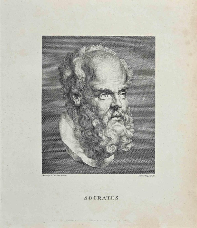 Portrait of Socrates - Original Etching After Thomas Trotter - 1810 at ...