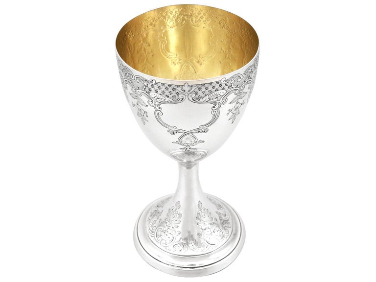 Thomas Watson and Co. Antique English Sterling Silver Goblet For Sale ...