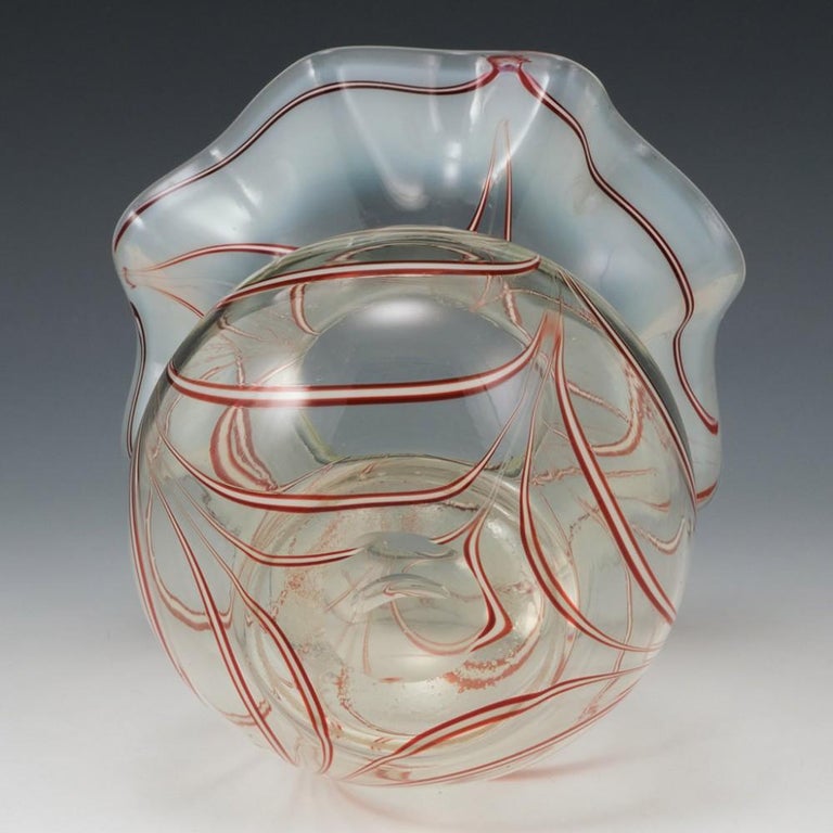 Thomas Webb Filamentosa Vase, C1880 For Sale at 1stDibs