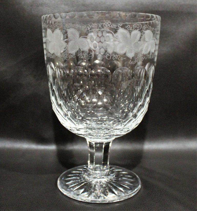 Thomas Webb for Tiffany and Co. Crystal Presentation Piece Goblet or ...