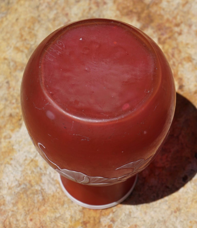 Thomas Webb and Sons Red and White Cameo Vasea at 1stDibs