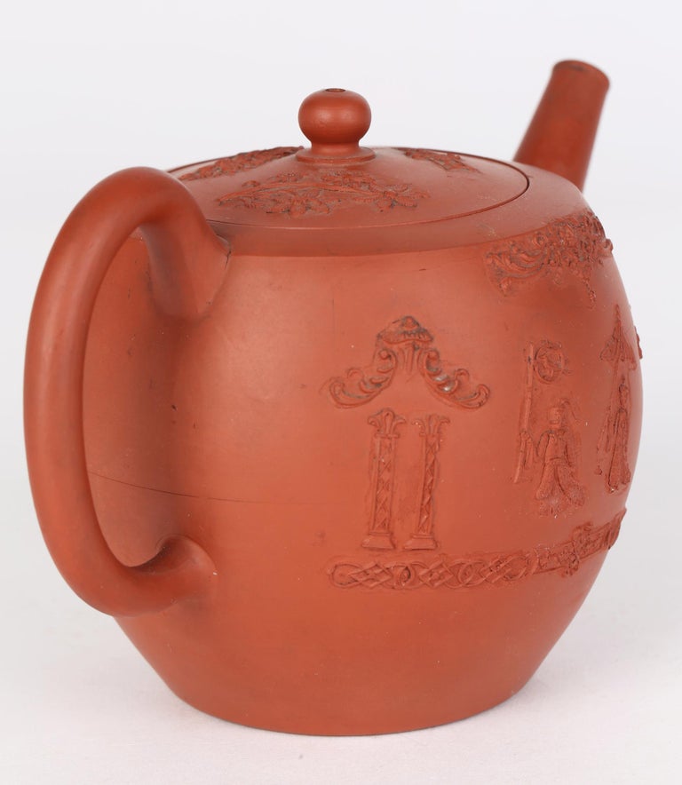 Thomas Whieldon Fenton Staffordshire Redware Oriental Molded Teapot For ...