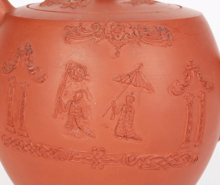 Thomas Whieldon Fenton Staffordshire Redware Oriental Molded Teapot For ...