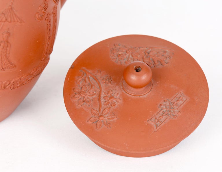 Thomas Whieldon Fenton Staffordshire Redware Oriental Molded Teapot For ...