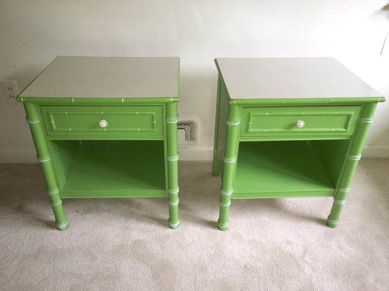 Thomasville Allegro Faux Bamboo Wall Unit at 1stDibs