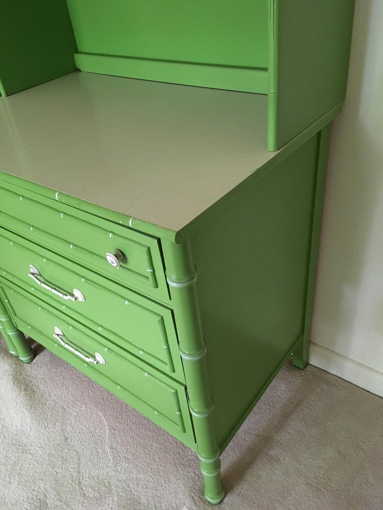 Thomasville Allegro Faux Bamboo Wall Unit at 1stDibs