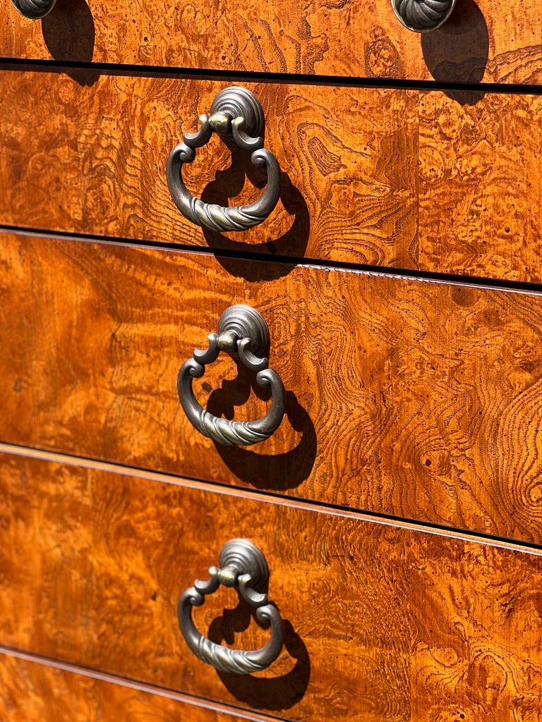 Thomasville British Gentry Burl Wood Lingerie Chest at 1stDibs