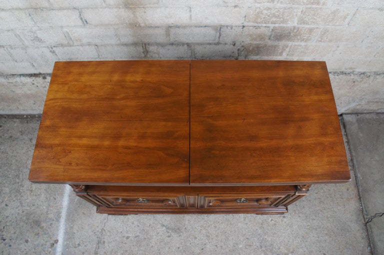 Thomasville Italian Provincial Traditional Flip Top Cherry Buffet ...