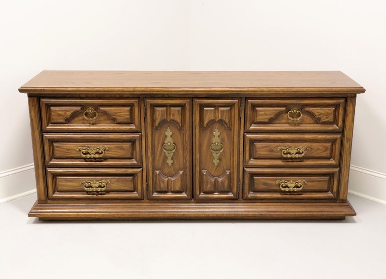 THOMASVILLE Segovia Spanish Mediterranean Oak Triple Dresser For Sale ...