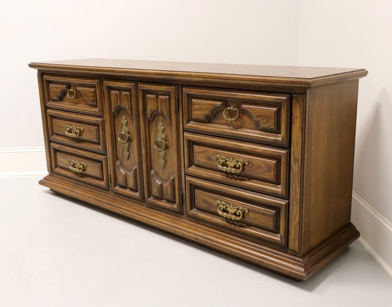 THOMASVILLE Segovia Spanish Mediterranean Oak Triple Dresser For Sale ...
