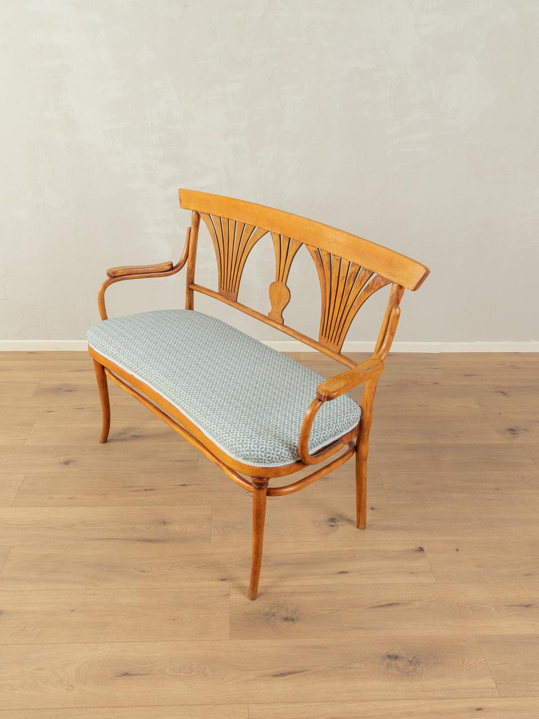 Thonet Bench, 1920s Art Nouveau For Sale at 1stDibs