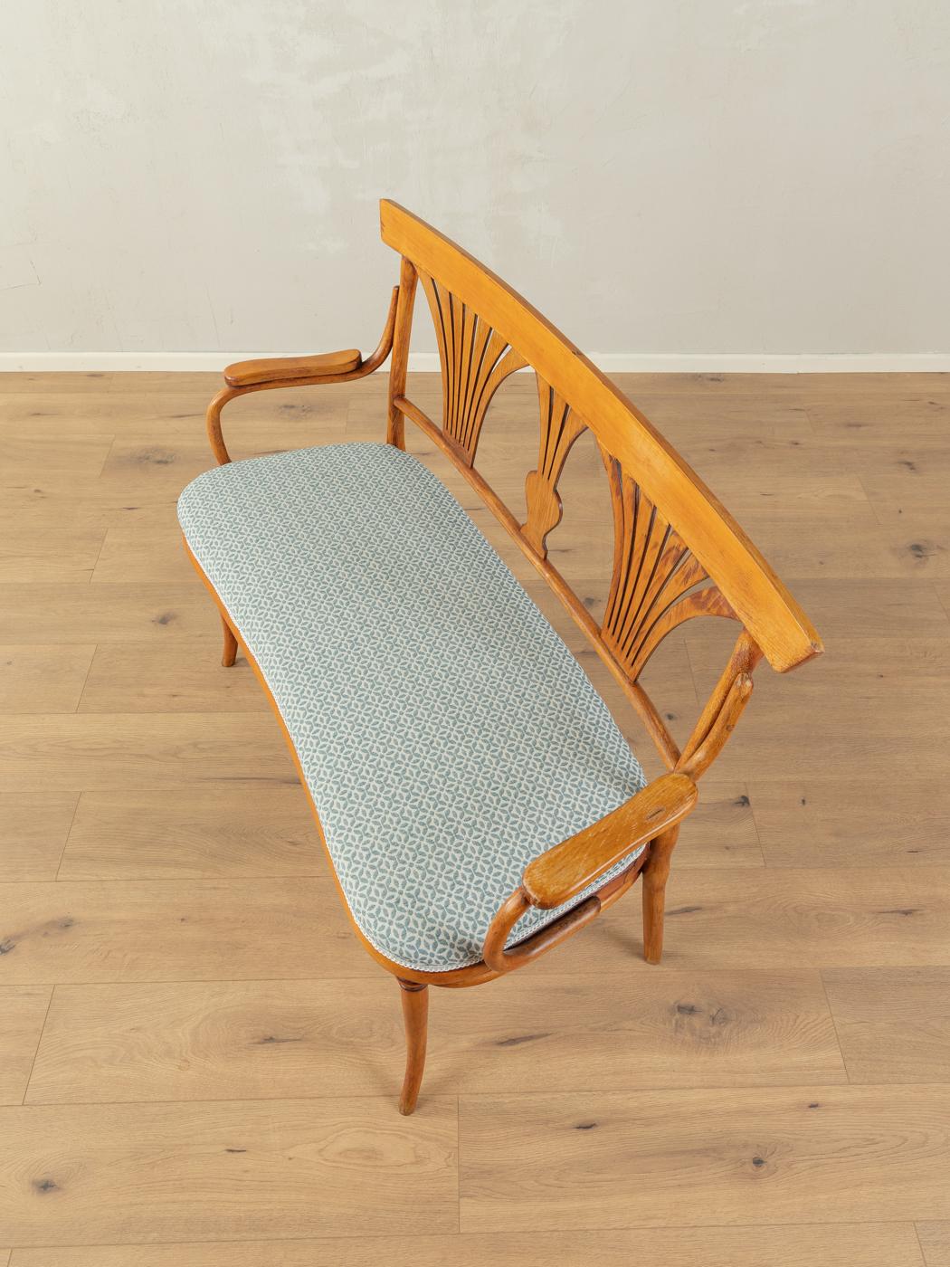 Thonet Bench, 1920s Art Nouveau For Sale at 1stDibs