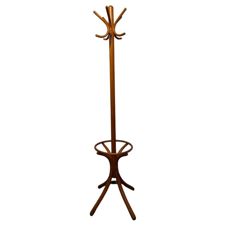Thonet Coat Rack Around 1950, Original Stamped at 1stDibs