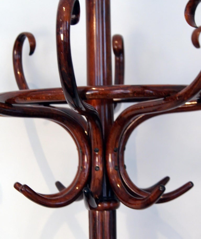 Thonet Coat-Tree Coat Rack Number 1 Bentwood Mahogany Stained, circa ...