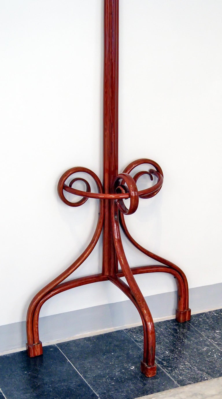 Thonet Coat-Tree Coat Rack Number 10601 Bentwood Mahogany Stained made ...