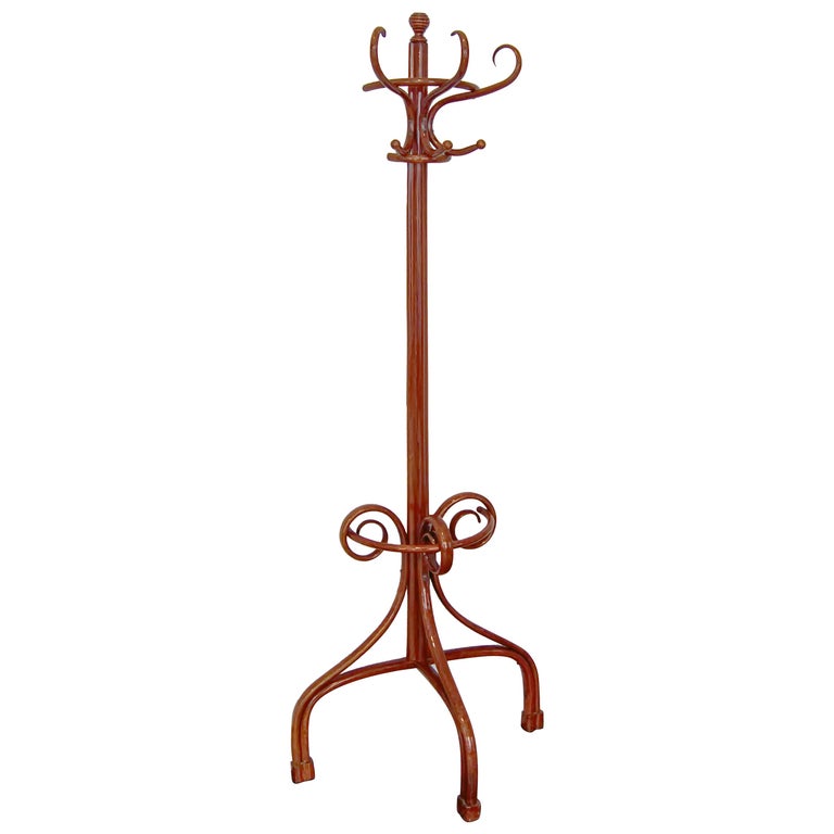Thonet Coat-Tree Coat Rack Number 10601 Bentwood Mahogany Stained made ...