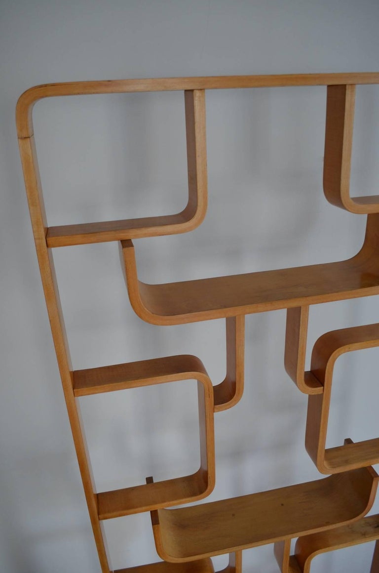 Thonet, Ludvik Volak, Midcentury Bentwood Room Divider Wall Unit at 1stDibs