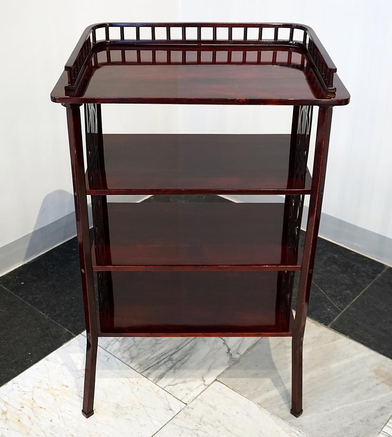 Thonet Vienna Art Nouveau Étagère No 31 Book Shelf, Mahogany Stained ...