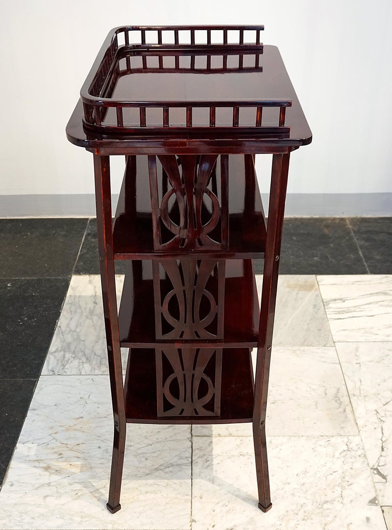 Thonet Vienna Art Nouveau Étagère No 31 Book Shelf, Mahogany Stained ...