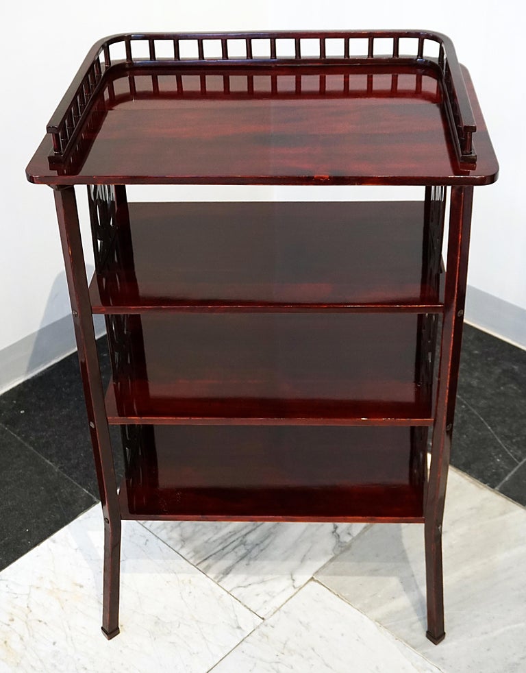 Thonet Vienna Art Nouveau Étagère No 31 Book Shelf, Mahogany Stained ...