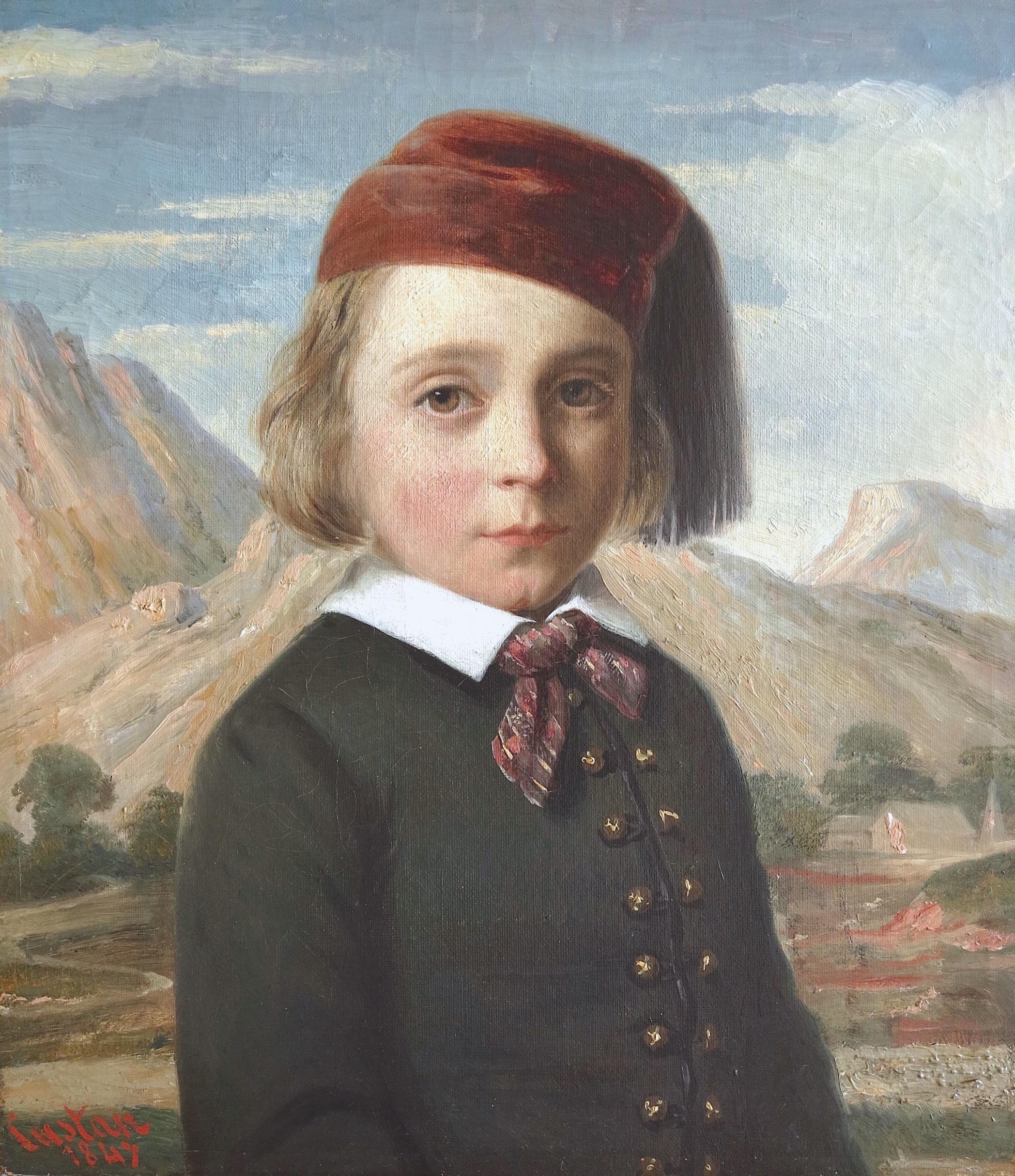 Théophile Constant CASTAN - Young boy with tarbouche For Sale at ...