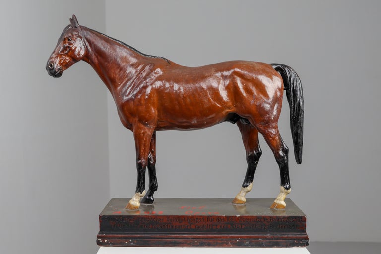 Thoroughbred Mare Horse Model in Painted Plaster by Max Landsberg ...
