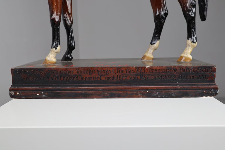 Thoroughbred Mare Horse Model in Painted Plaster by Max Landsberg ...