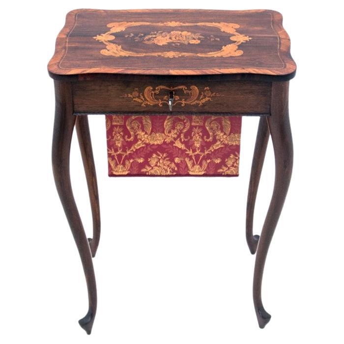 Walnut Thread Table from Around 1900 For Sale at 1stDibs