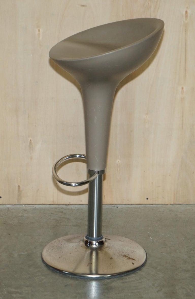 Three 1997 Magis Bombo Bar Kitchen Swivel Stools Designed by Stefano ...