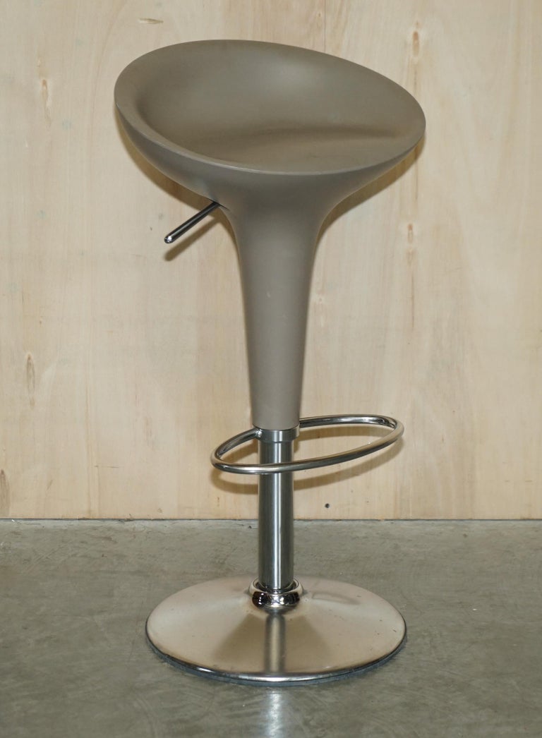 Three 1997 Magis Bombo Bar Kitchen Swivel Stools Designed by Stefano ...