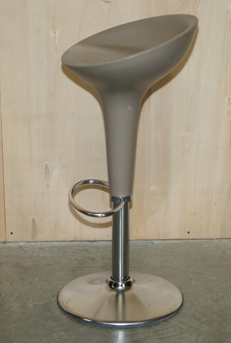 Three 1997 Magis Bombo Bar Kitchen Swivel Stools Designed by Stefano ...