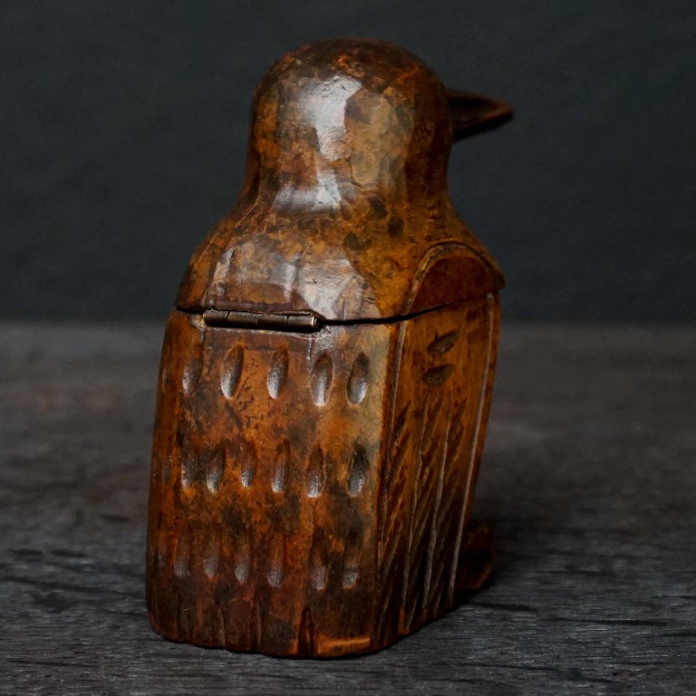 Three 19th Century Black Forest Carved Walnut Inkwells Monkey ...