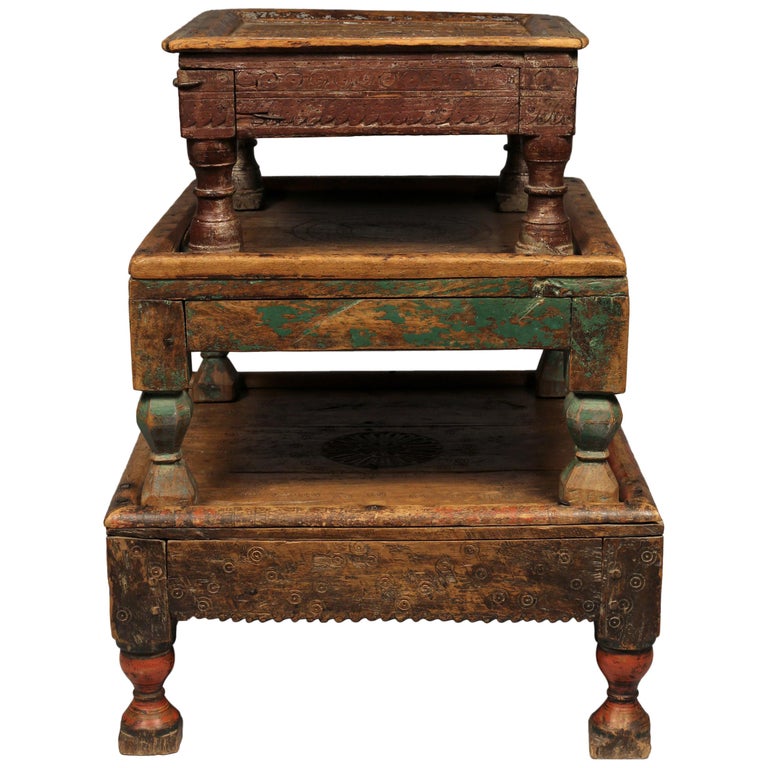 Three Afghan Tea Tables, 19th-20th Century For Sale at 1stDibs | afghan ...