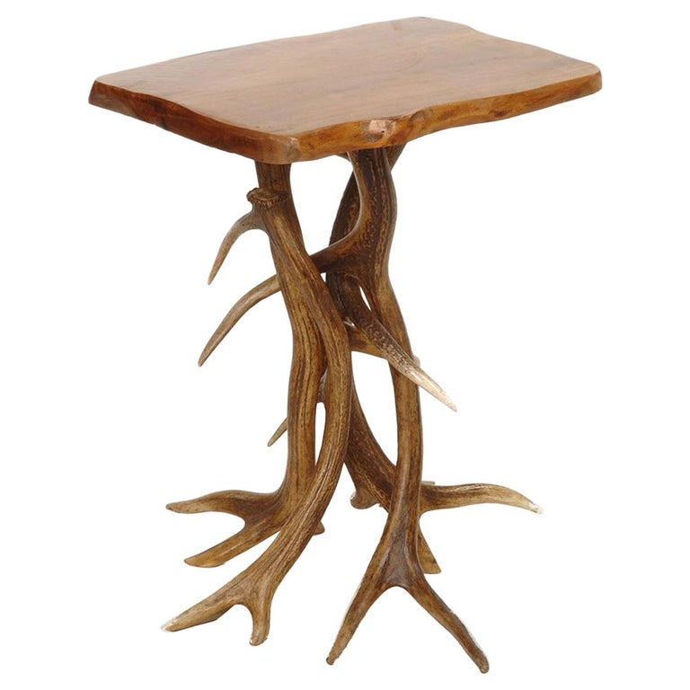 Three Antlers Side Table For Sale at 1stDibs