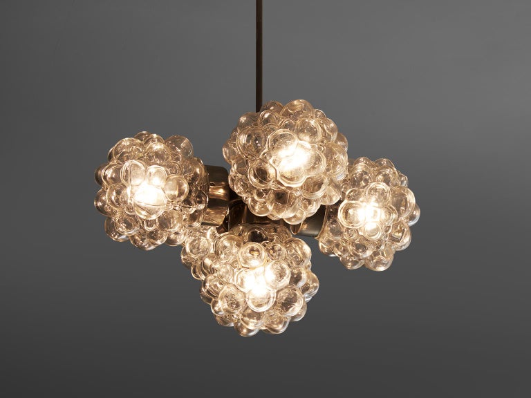 Chandeliers with Structured Glass by H. Tynell For Sale at 1stDibs