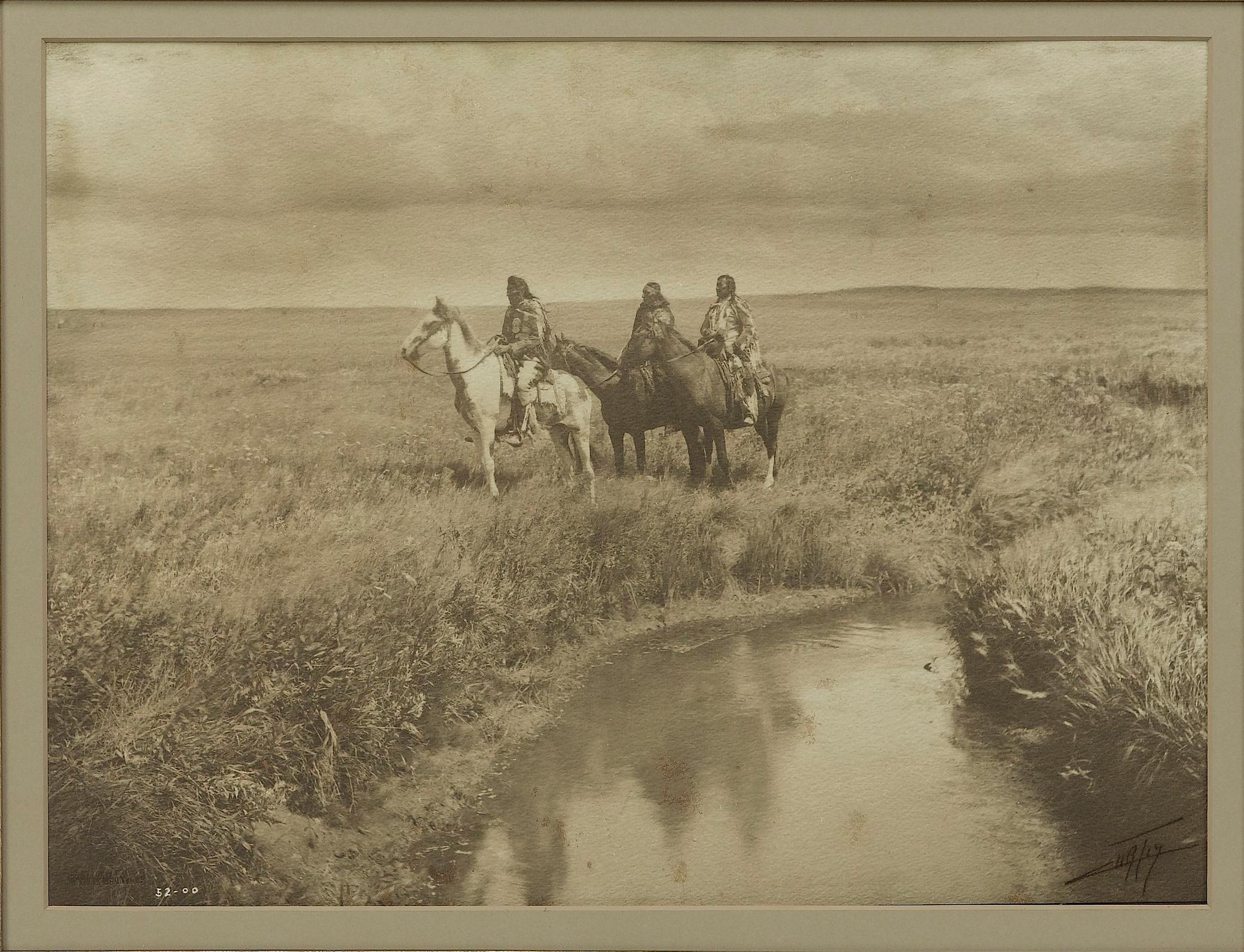 "Three Chiefs, Blackfoot, Montana" by Edward S. Curtis, Platinum Print ...