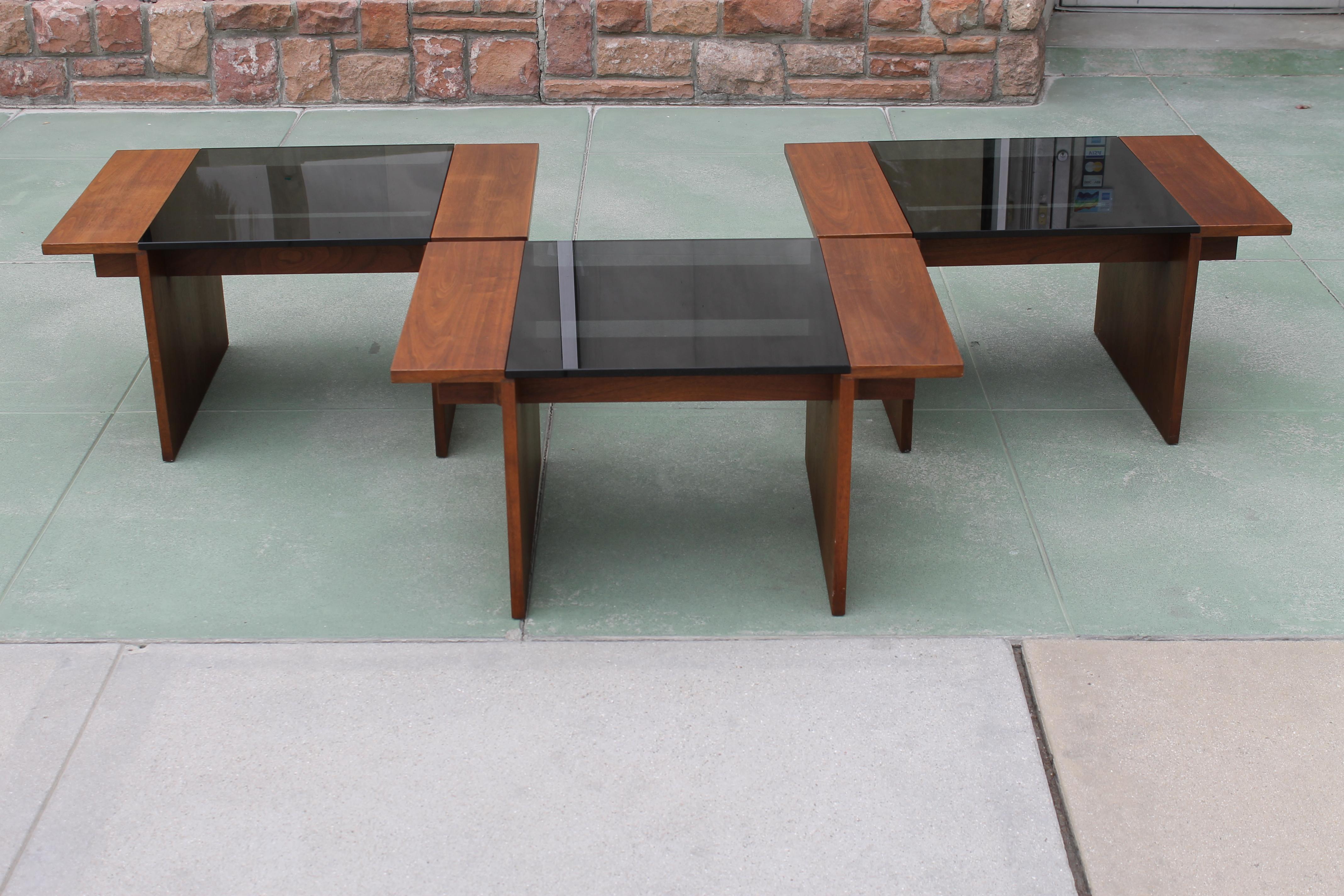 Three Coffee Tables by Gerald McCabe for Brown Saltman at 1stDibs