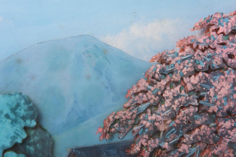 Three Dimensional Original Landscape Painting by Luis Germán Cajiga ...