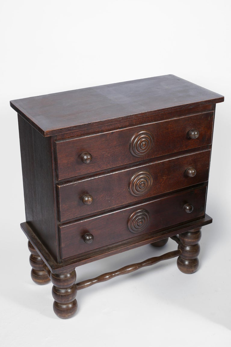 Three Drawer Chest of Drawers by Charles Dudouyt For Sale at 1stDibs